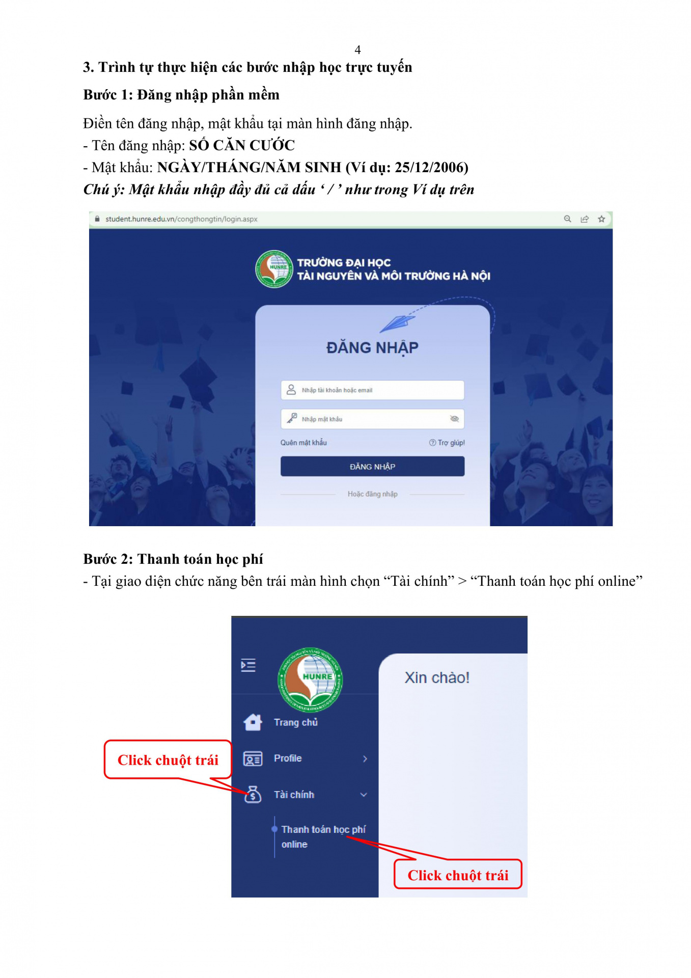 Hướng dẫn nhập học trực tuyến đối với thí sinh trúng tuyển trình độ đại học chính quy năm 2025